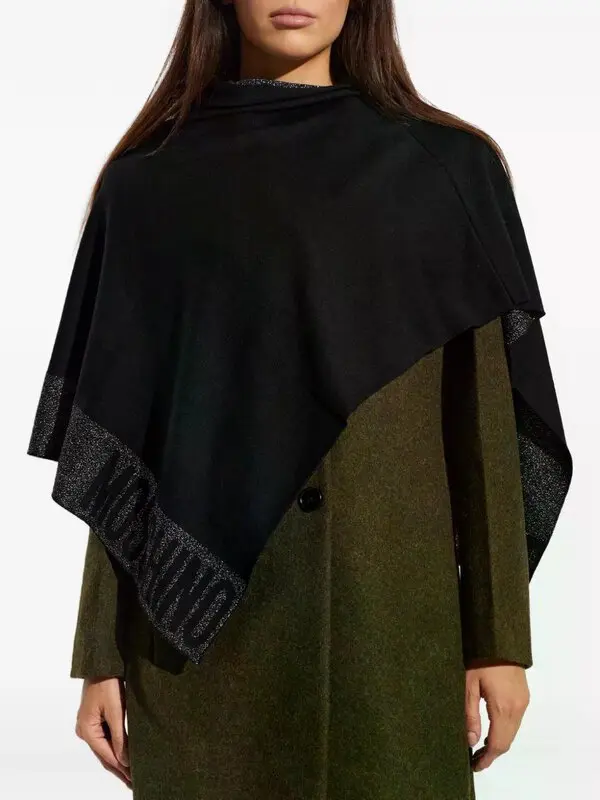 Moschino Logo-detail Metallic-trim Poncho