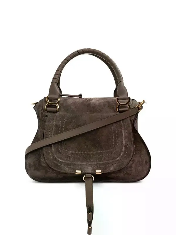 Chloé Marcie M Suede Tote Bag - Grey