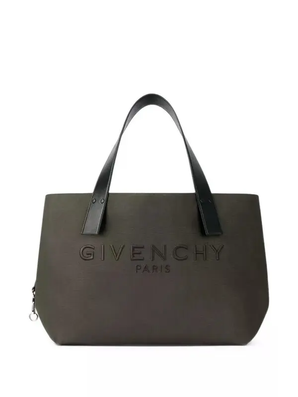 Givenchy Cargo Logo-embossed Tote Bag - Grey