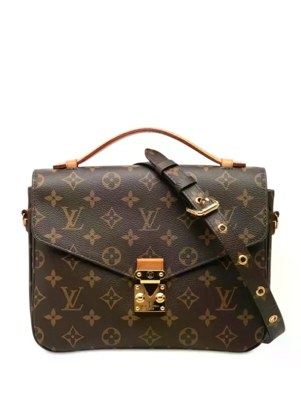 LOUIS VUITTON 2018 Monogram Pochette Metis Satchel - Brown