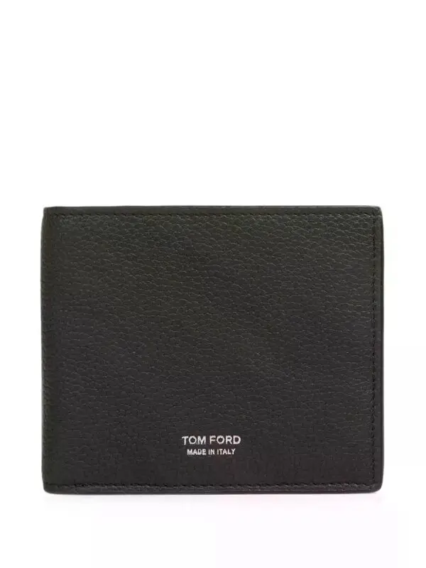TOM FORD Grained Leather Wallet - Green