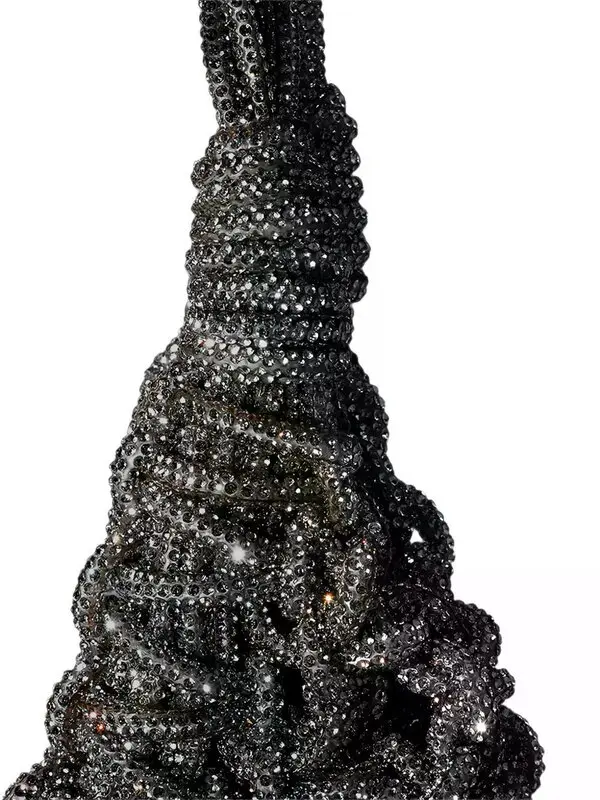 HIBOURAMA Vannifique Crystal-embellished Clutch Bag - Black
