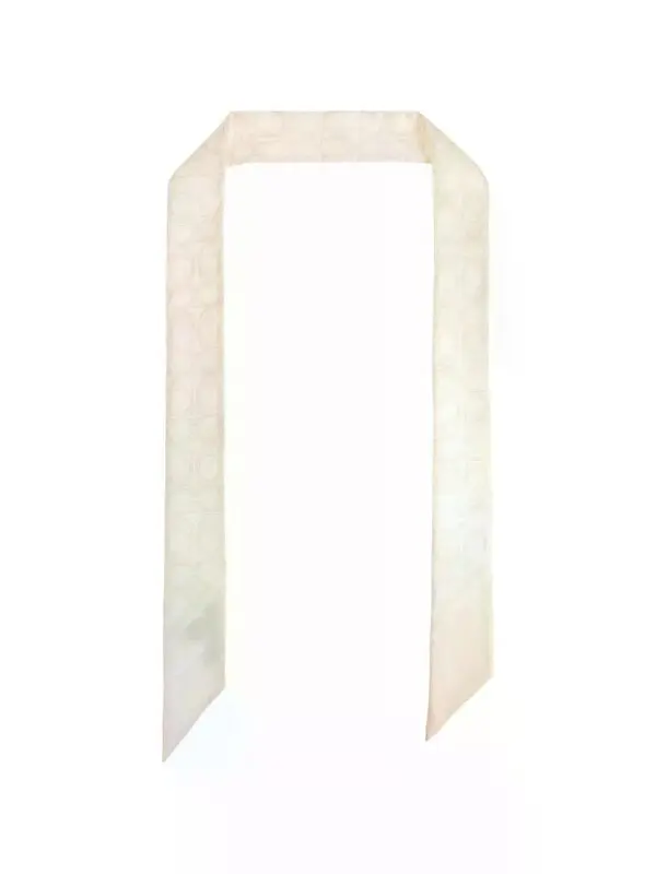 COACH Monogram-print Silk Scarf - Neutrals