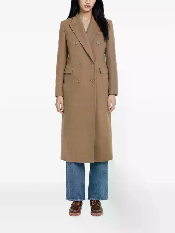 Max Mara Double-breasted Peak-lapels Coat