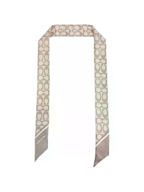 COACH Signature-print Silk Scarf