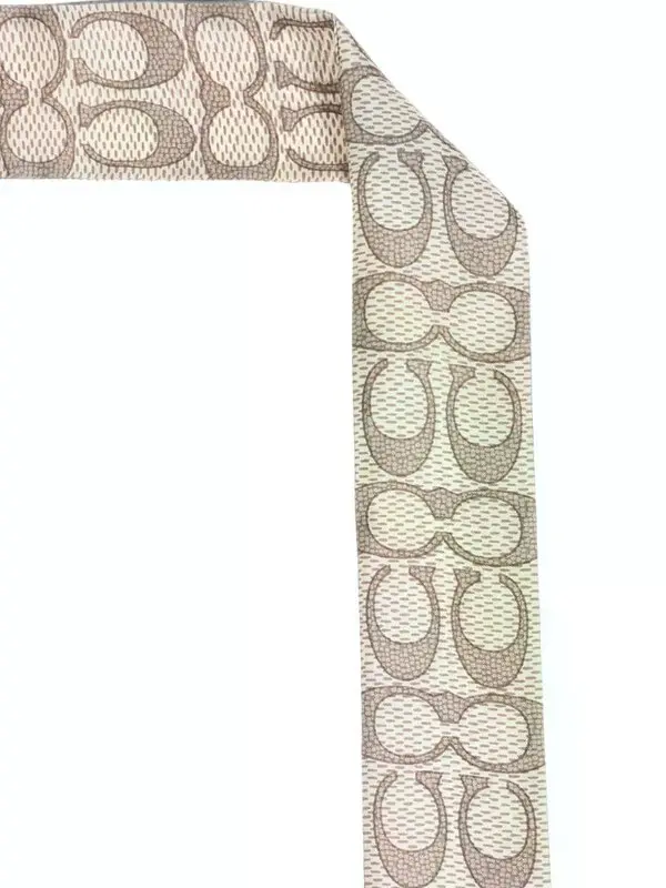 COACH Signature-print Silk Scarf