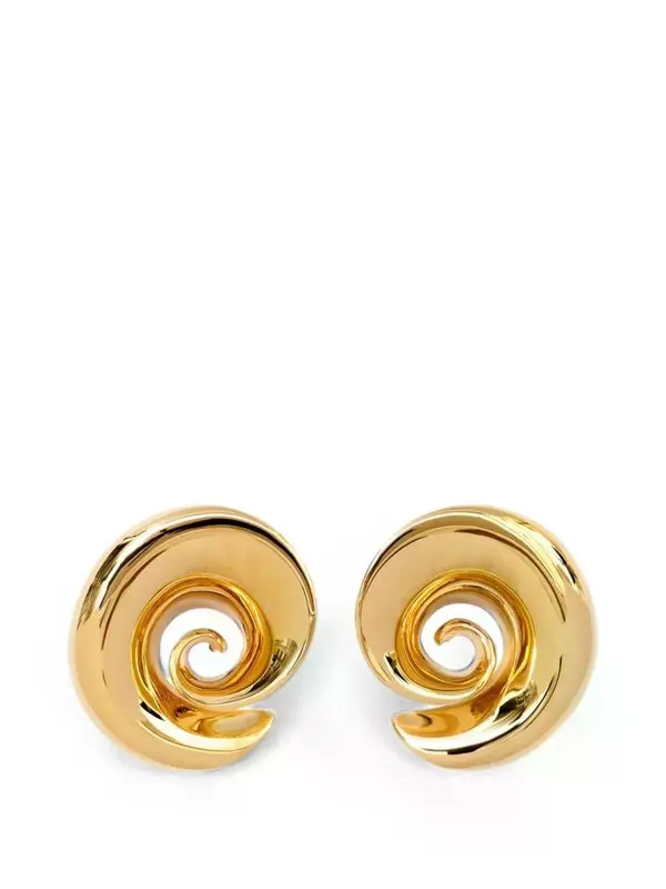 Burberry Plated Tulip Earrings - Gold