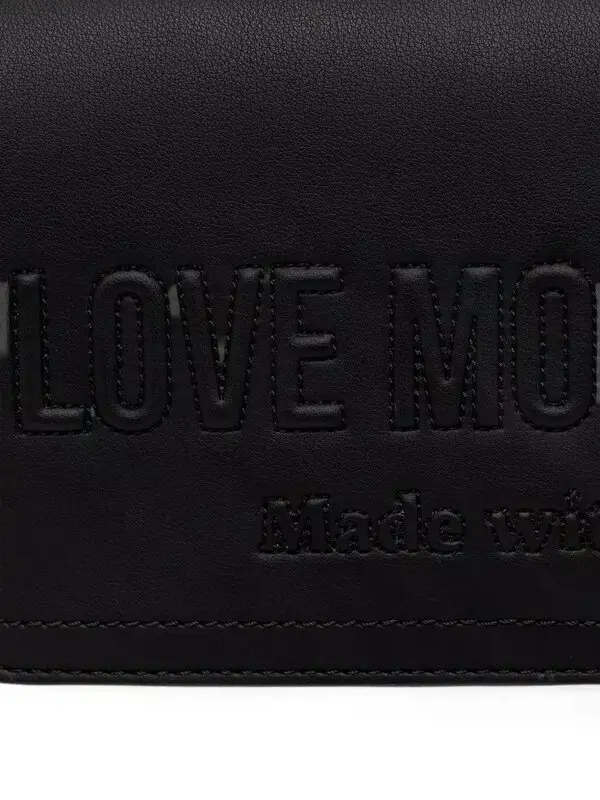 Moschino Embossed-logo Shoulder Bag