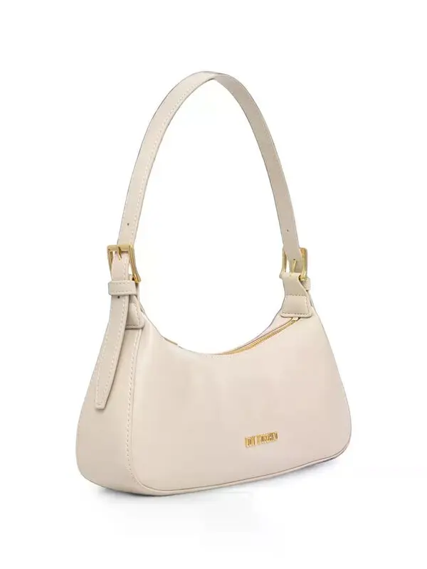 Moschino Logo-plaque Shoulder Bag - Neutrals