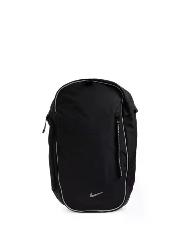 Nike Logo-print Piping Backpack - Black
