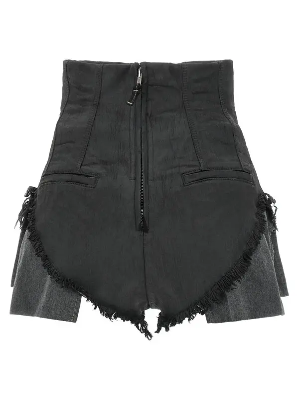 Rick Owens Dirt Cutoffs Denim Shorts