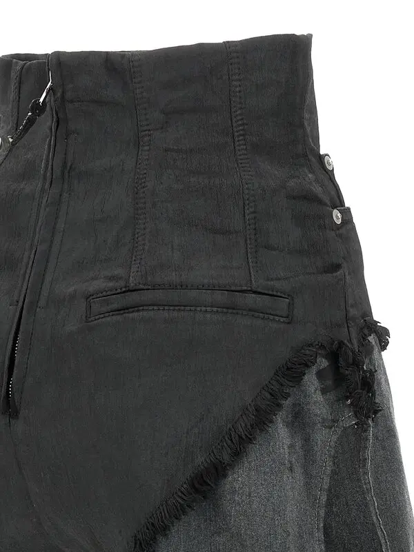 Rick Owens Dirt Cutoffs Denim Shorts