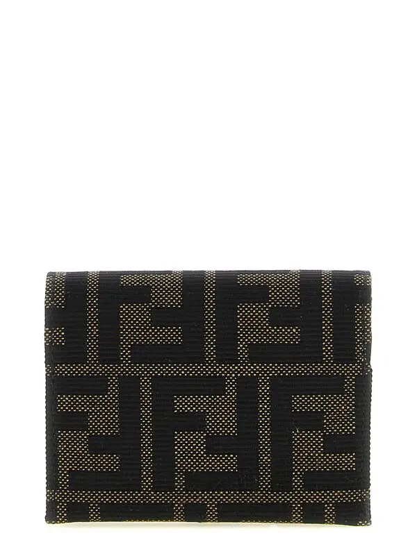 Fendi Ff Jacquard Cardholder - Brown