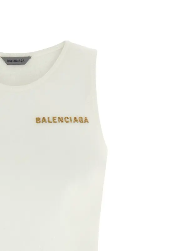 Balenciaga Logo Embroidery Tank Top