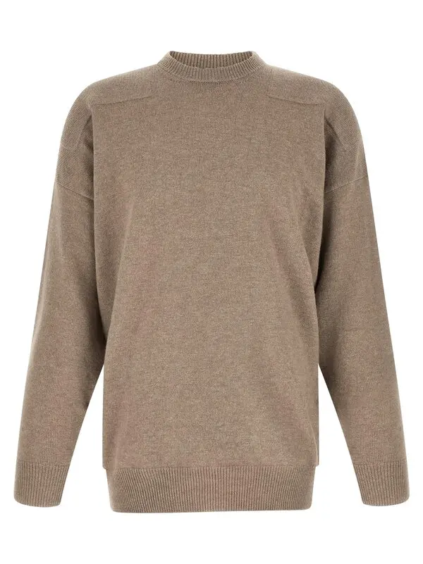 JIL SANDER Mélange Wool Pullover - Cream