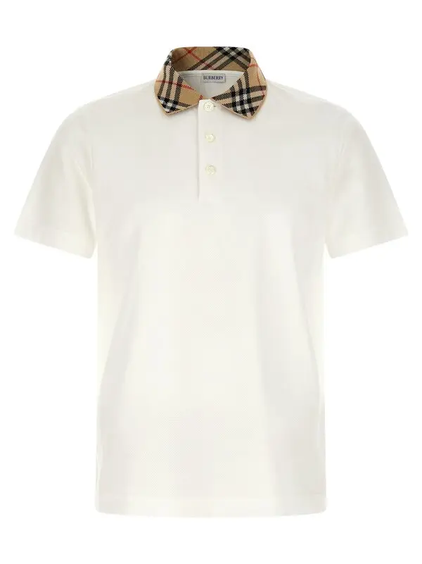 Burberry Evan' Polo Shirt - White