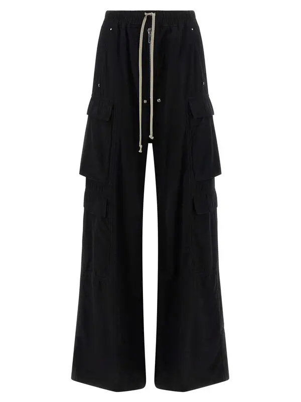 Rick Owens Double Cargo Jumbo Belas Pants - Black