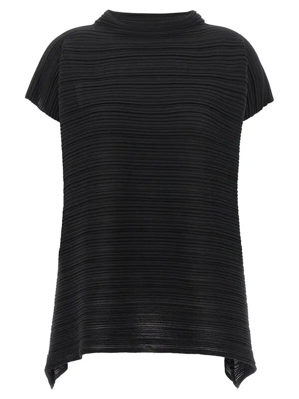 Issey Miyake Paper Bounce Blouse - Black