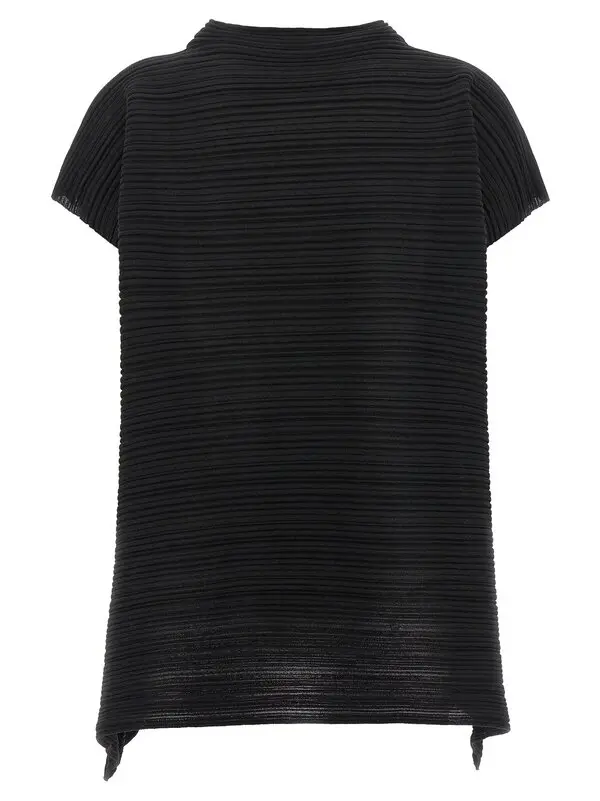 Issey Miyake Paper Bounce Blouse - Black