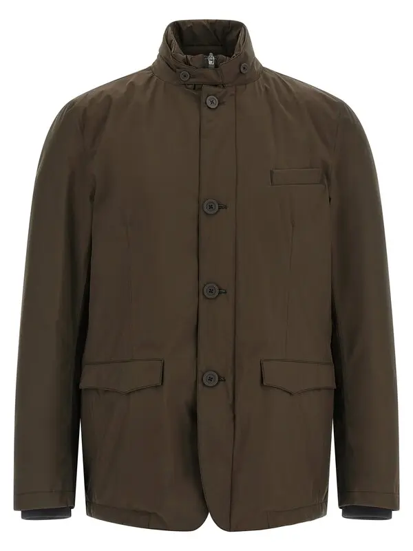Herno Bib Insert Jacket - Brown