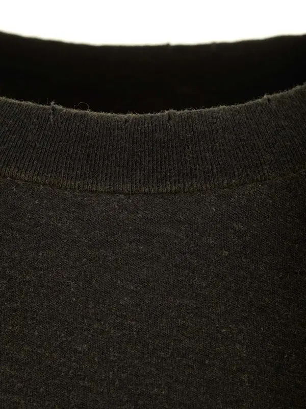 Acne Studios Cotton And Hemp T-shirt With Logo Print - Black