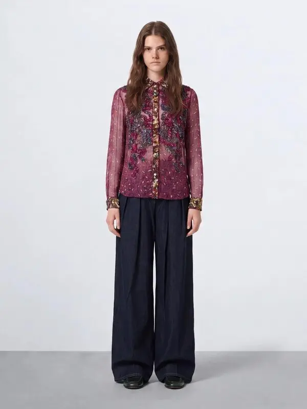 Dries Van Noten Wide-leg Pamplona Jeans - Blue