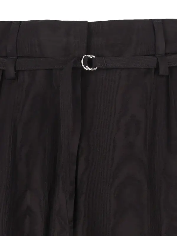 Dries Van Noten High-waisted Trousers Moiré Motif