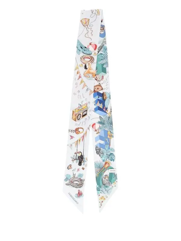 FERRAGAMO Bandeau In Pure Silk