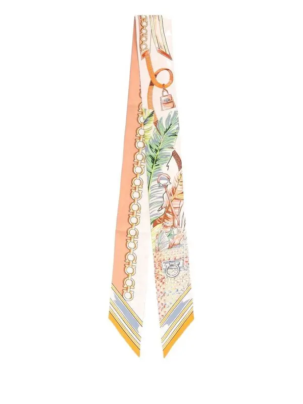 FERRAGAMO Mini Bandeau Felini Print