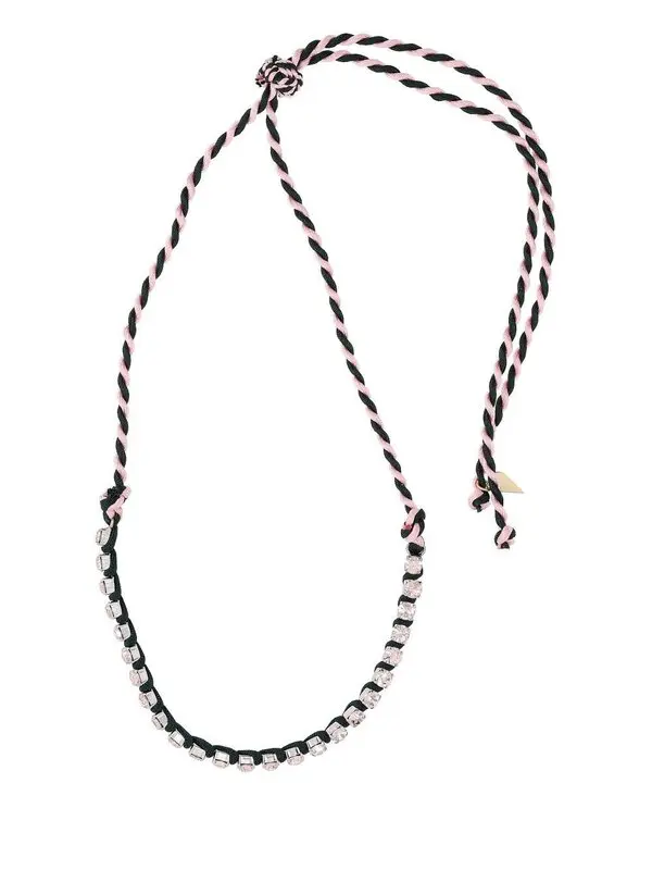 FORTE_FORTE Braided Necklace - Green