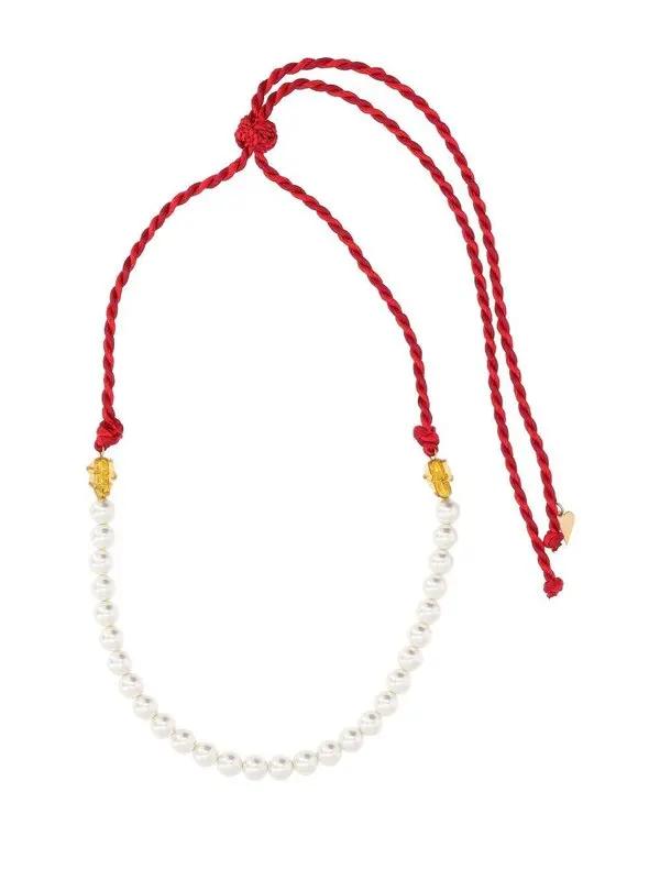 FORTE_FORTE Braided Cord Necklace - Multicolor