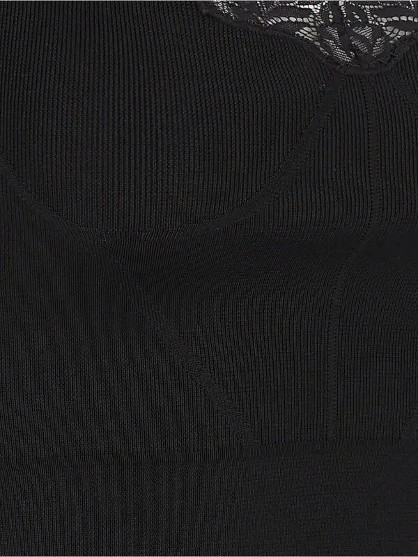 SELF-PORTRAIT Sleeveless Knitted Top