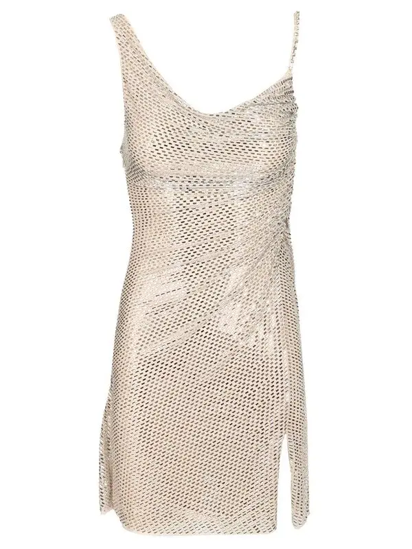 SELF-PORTRAIT Draped Mini Dress - Cream
