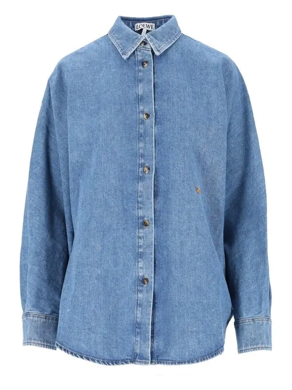 Loewe Embroidered Shirt - Blue
