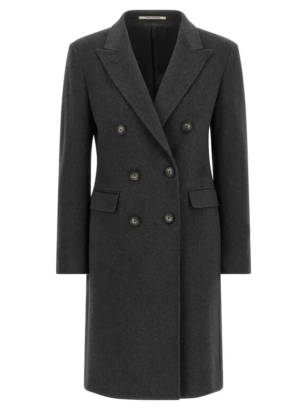 Tagliatore Parigi Double-breasted Virgin Wool And Cashmere Blend Overcoat