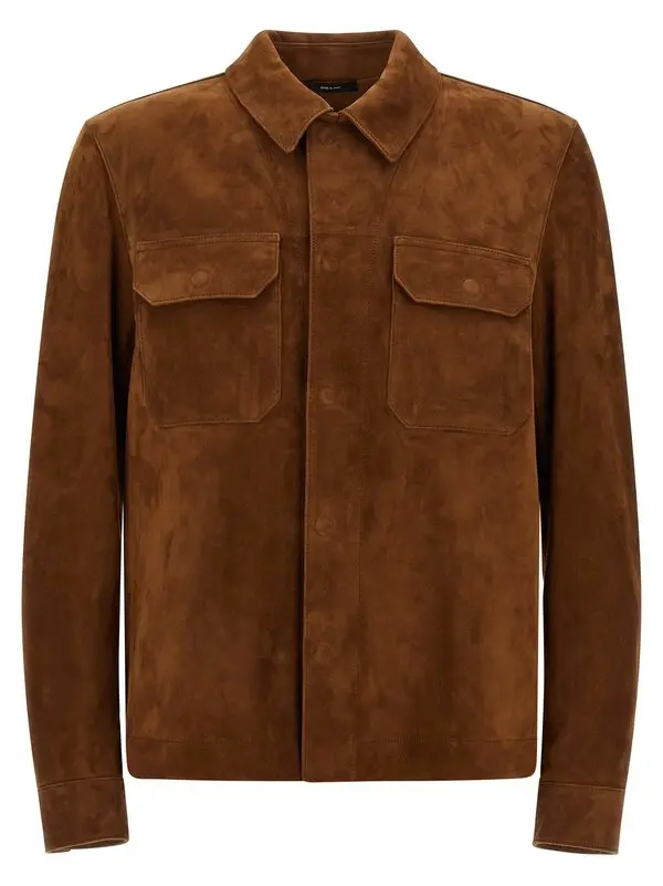 TOM FORD Suede Overshirt - Brown