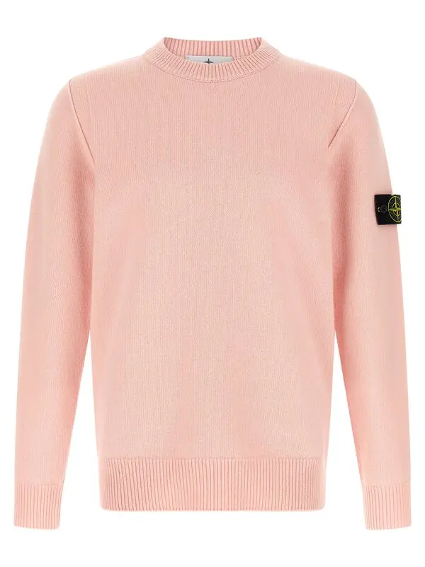 Stone Island Crew Neck Sweater - Pink