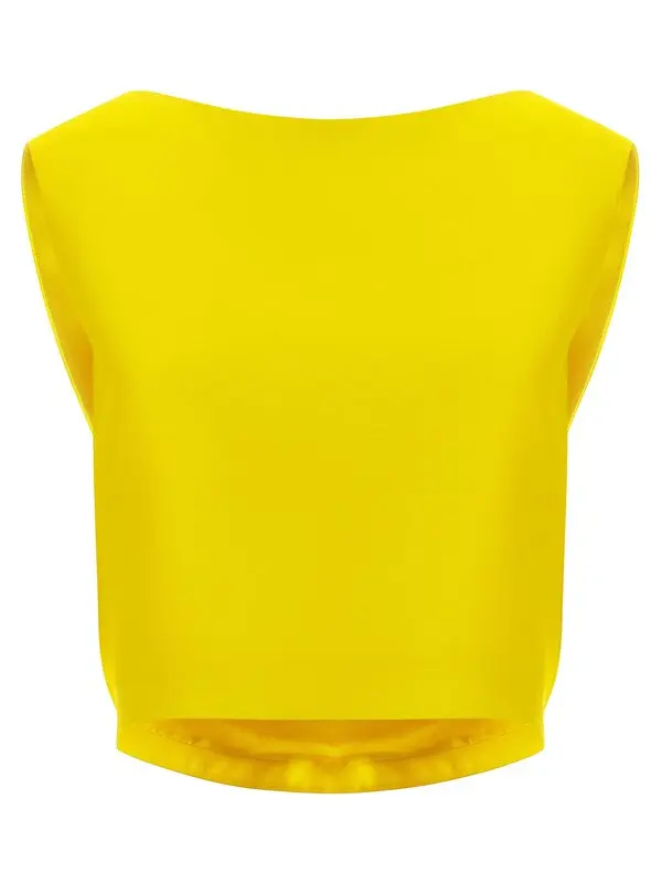 Balenciaga Draped Crop Top