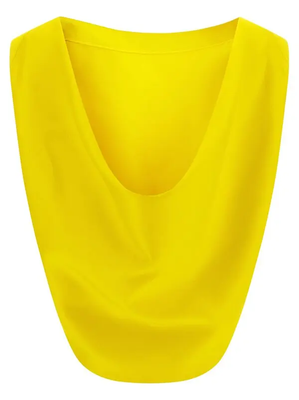 Balenciaga Draped Cady Crop Top