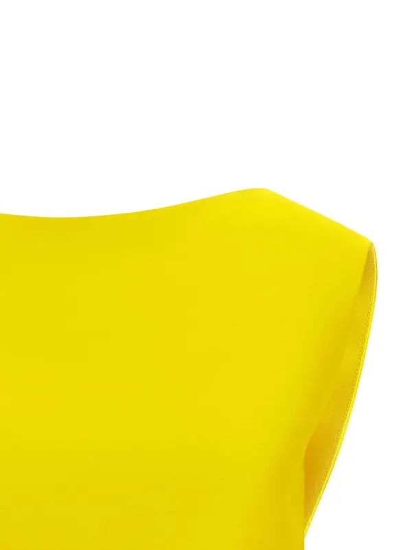 Balenciaga Draped Cady Crop Top