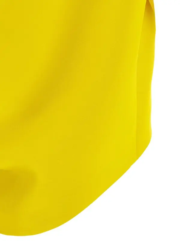 Balenciaga Draped Cady Crop Top