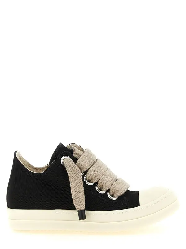 Rick Owens Jumbolace Low Sneaks' Sneakers - Black