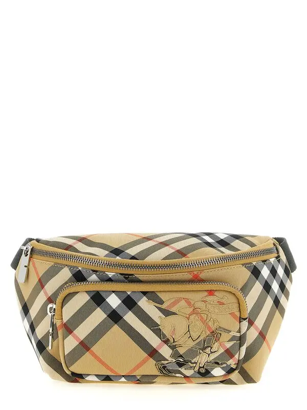 Burberry Check Small Fanny Pack - Cream
