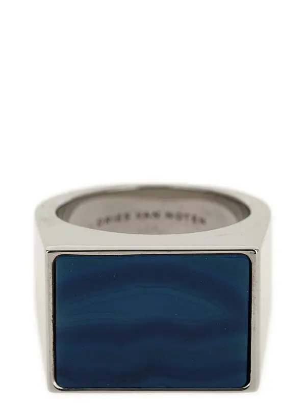 Dries Van Noten Singet' Ring With Stone - Blue