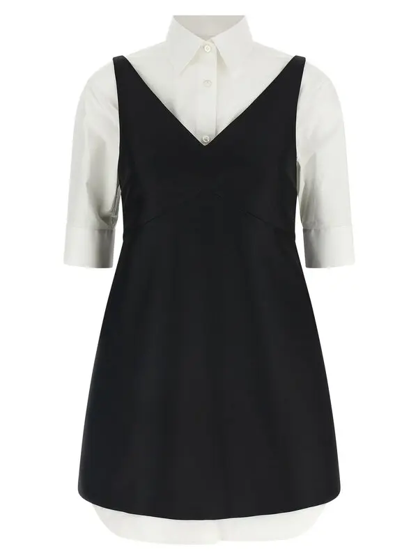 Balenciaga Chemisier Ibrido Dress - Multicolor