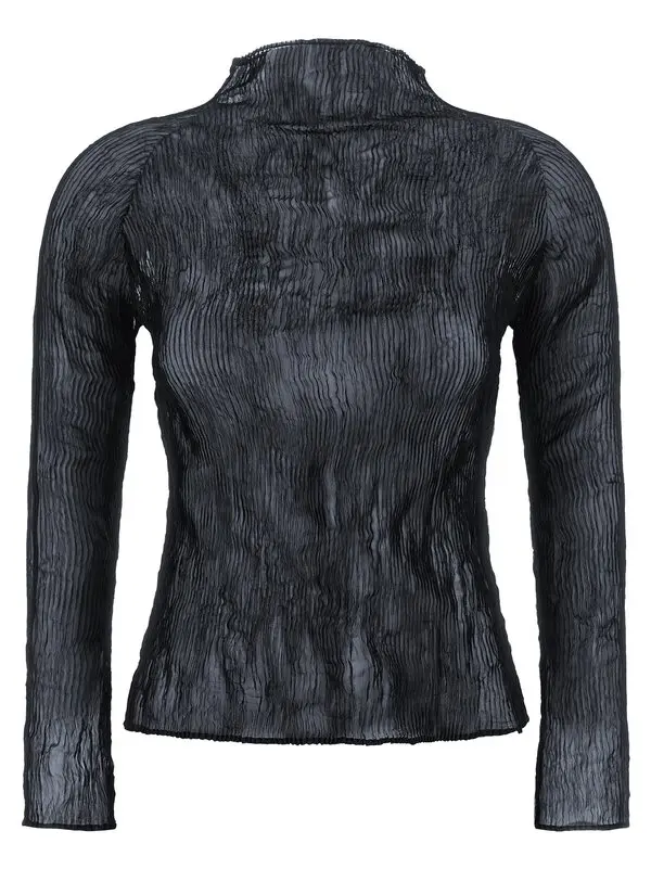 Issey Miyake Chiffon Twist 1 Sweater - Black
