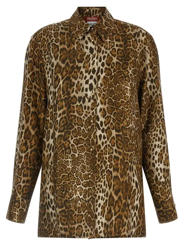 Max Mara Mstaffari Silk Shirt - Brown