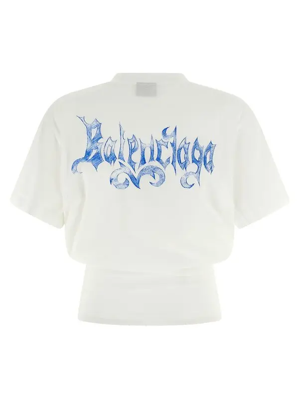 Balenciaga Sketchy" Logo T-shirt