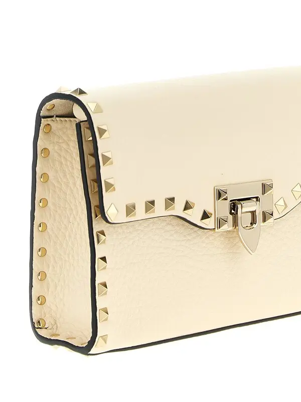 Valentino Garavani Rockstud' Small Shoulder Bag - White