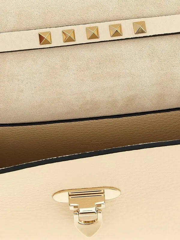 Valentino Garavani Rockstud' Small Shoulder Bag - White